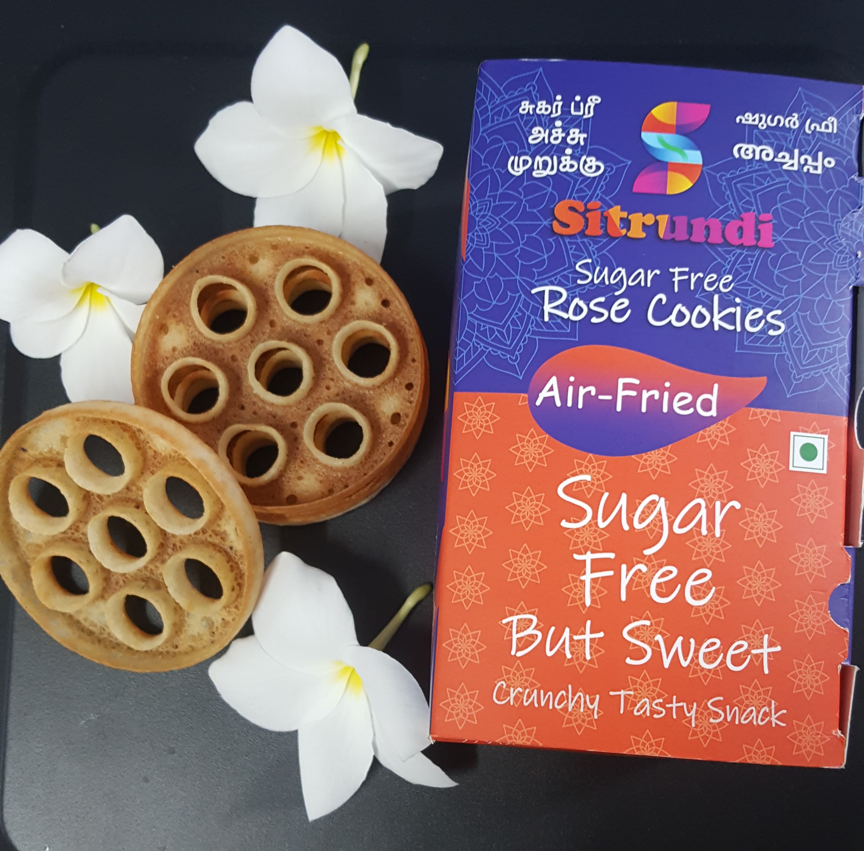 Sitrundi - Sugar Free Rose Cookies
